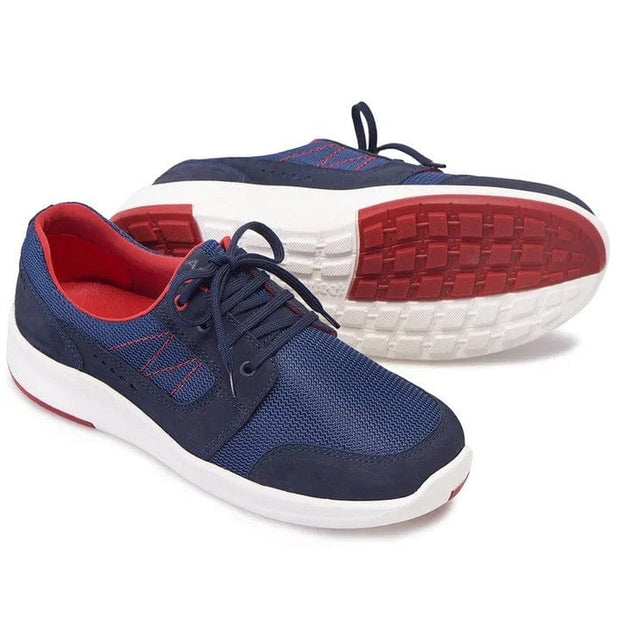 Cosyfeet Vasco- Mens Extra Wide Sports Trainer - Navy — Wide Shoes