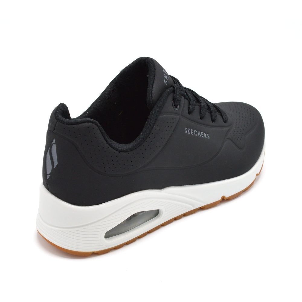 Skechers Wide Fit Ladies Summer Trainers - Black — Wide Shoes