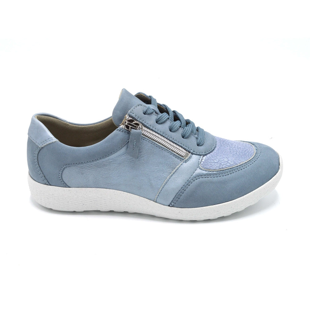 Waldlaufer Ire - Ladies Extra Wide Summer Trainer - Sky Blue – Wide Shoes