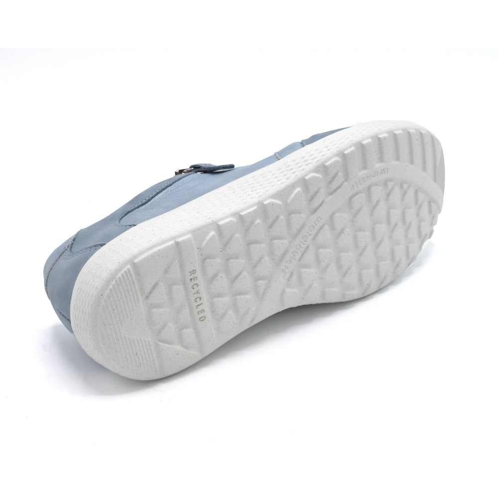 Waldlaufer Ire - Ladies Extra Wide Summer Trainer - Sky Blue — Wide Shoes