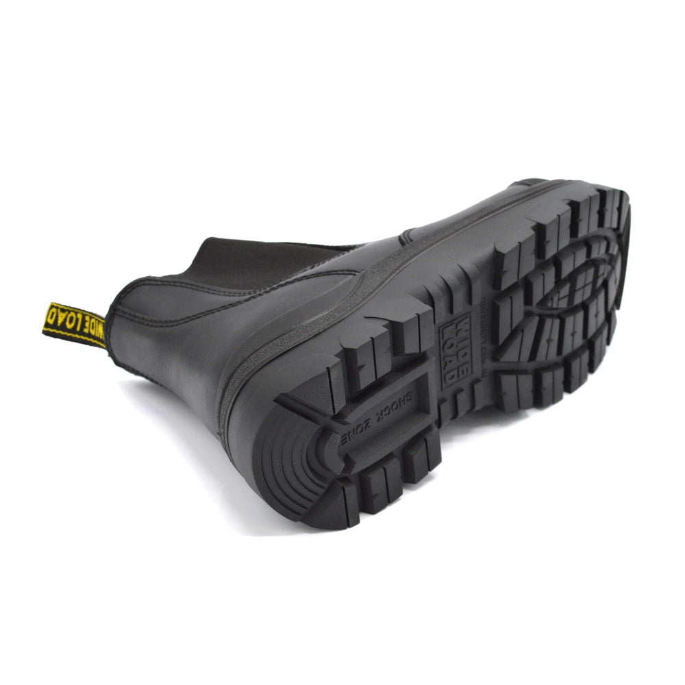 Wideload Pull On Dealer Boots -Extra Wide Fit Safety Boot — Wide Shoes